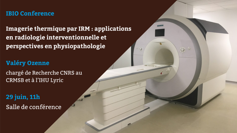 Conférence IBIO - "Imagerie thermique par IRM" par Valery Ozenne (CRMSB ...