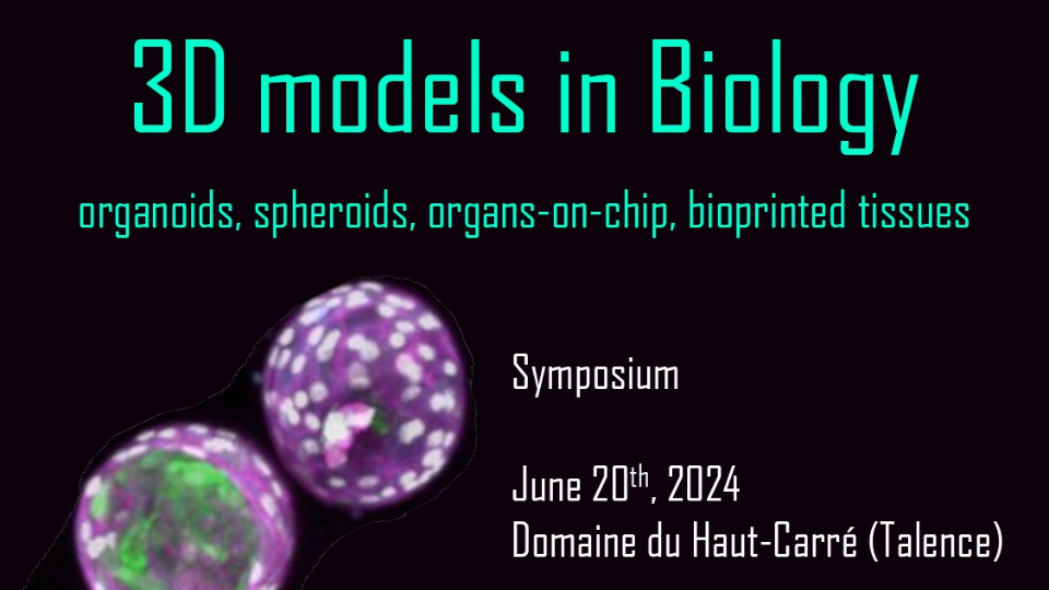 Symposium - 1st ed. 3D Models in Biology :: Département STS